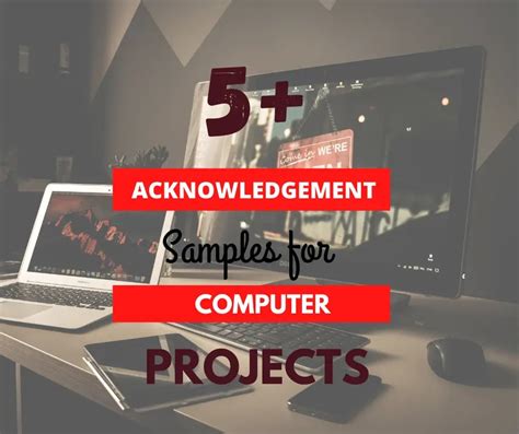 Acknowledgement For Computer