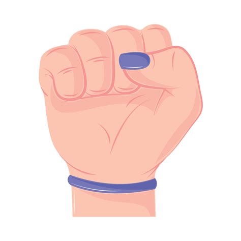 Female Hand Fist Girl Power 10825411 Vector Art At Vecteezy