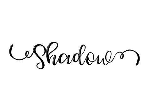 Shadow SVG Lettering Typography Graphic By Islanowarul Creative Fabrica
