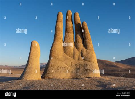 The Hand Of The Desert Or Mano Del Desierto Near Antofagasta Chile Is