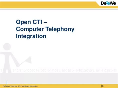 PPT Open CTI Computer Telephony Integration PowerPoint Presentation ID 5477491