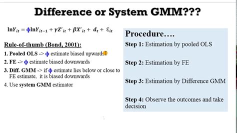 system gmm and difference gmm explained gerardo has carson