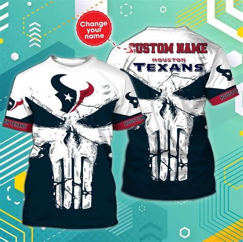 Texans Custom All Over T Shirt Us Sports Nation