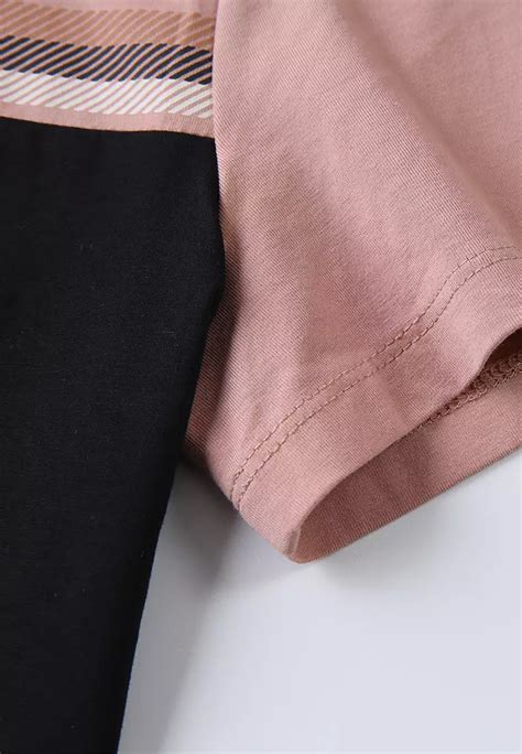 Buy A In Girls Simple Colorblock Short Sleeve Dress Online Zalora Malaysia