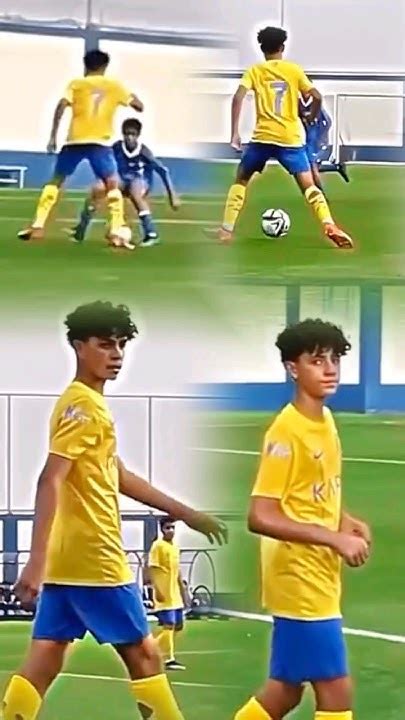 شاهد مهارة ابن كريستيانو جونيور ضد الهلال 😍🔥 ابن رونالدو جونيور يقلد