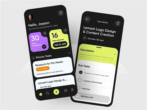 Task Manager Apps Behance