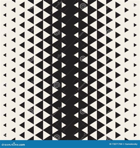 Vector Seamless Triangle Halftone Geometric Pattern Stock Vector Illustration Of Geometric