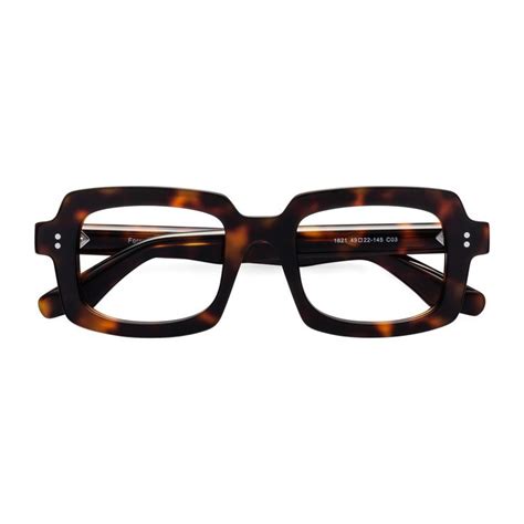 Tortoise Geek Chic Acetate Rectangle Eyeglasses Force In 2024