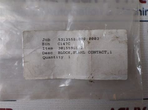 Stahl 80821 Contact Block 500v 10a Aeliya Marine