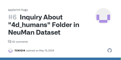 Inquiry About D Humans Folder In NeuMan Dataset Issue Apple Ml Hugs GitHub