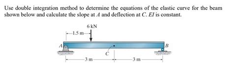 solved use double integration method to determine the