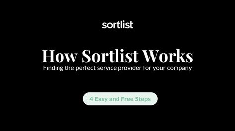 How Sortlist Works Finding A Service Provider Youtube