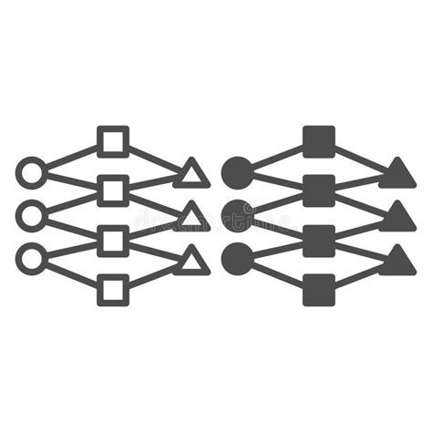 Decision Tree Algorithm Icon Doodle Illustration Stock Vector