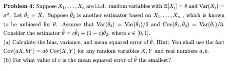 solved problem 4 suppose x1 x are i i d random