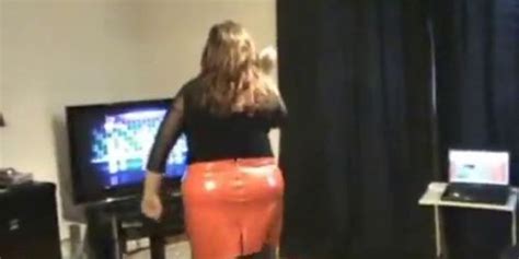 Stockings Red Pvc Skirt Tnaflix Com