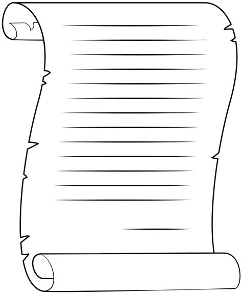 Scroll Outline Template
