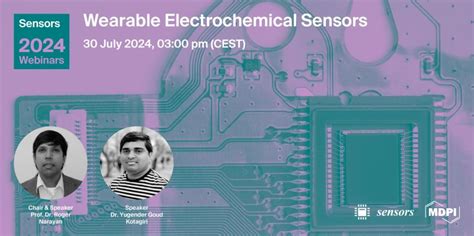 Sensors Mdpi On Linkedin 🎉sensors Webinar Wearable Electrochemical