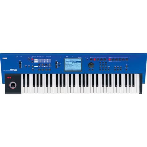 Korg M50 61 Key Music Workstation Ltd Edition Blue At Gear4music