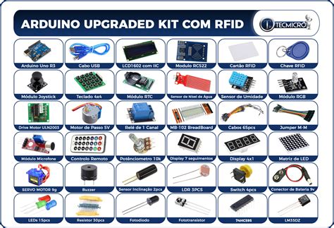Kit Arduíno Com Rfid Upgraded Tecmicro Angola