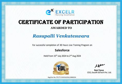 𝙍𝘼𝙎𝙐𝙋𝘼𝙇𝙇𝙄 𝙑𝙀𝙉𝙆𝘼𝙏𝙀𝙎𝙒𝘼𝙍𝘼 on linkedin salesforce learning excelr tech