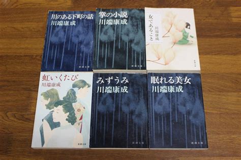 やや傷や汚れあり川のある下町の話 掌の小説 女であること 虹いくたび みずうみ 眠れる美女 6冊セット 川端康成 新潮文庫 新潮社 え98