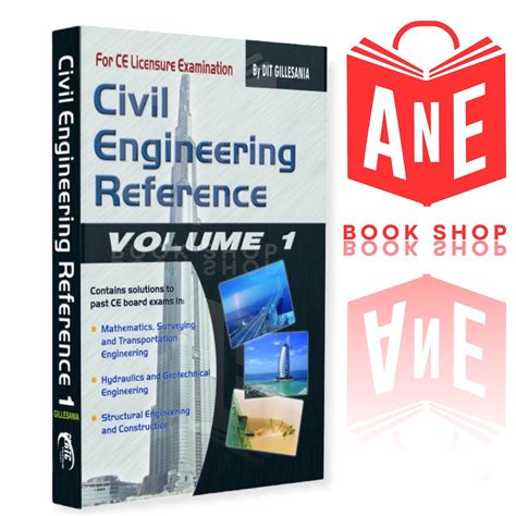 Authentic Civil Engineering Reference Volume 1 For Ce Licensure Exam By Dit Gillesania Lazada Ph