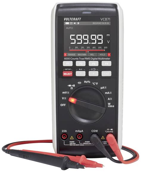 Voltcraft Handheld Multimeter Digital Data Logger Cat Iii 1000 V Cat Iv 600 V Display Counts