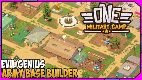 Evil Genius Style Army Base Building Simulation Game One Military Camp Youtube