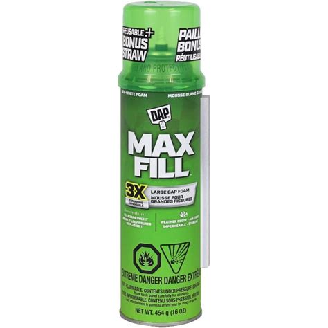 Dap Max Fill Foam Sealant 16 Oz Home Hardware