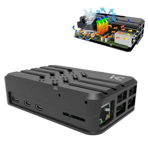 Duo Deluxe Raspberry Pi 5 Case The Deluxe Passive And