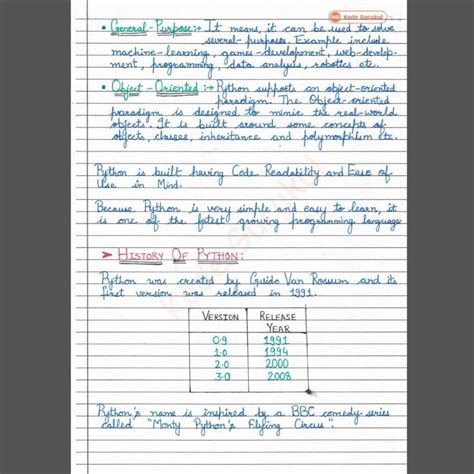 📣grab It Fast For Free ⏰ 🚨comlete Python Handwritten Notes Chapterwise 🔖💻🐍 Pythonlearning