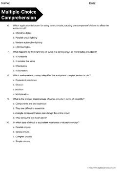 Series Circuits By Digital Science Lesson TPT