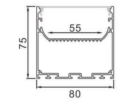 Pendant Mount LED Lighting Channel With PC Diffuser Cover