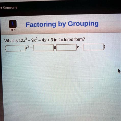 What Isin Factored Form Learnexams