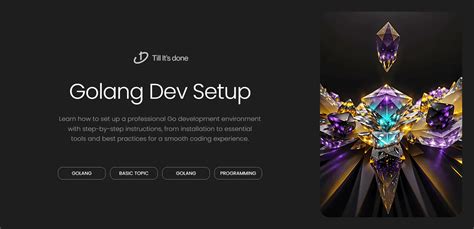 setting up your golang development environment