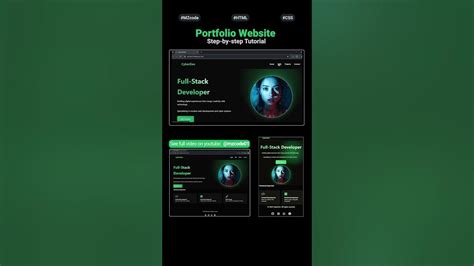 🚀 Portfolio Website Responsive Html Css And Js Mzcode01 Website Coding Shorts Css Html