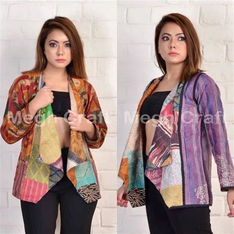Cotton Kantha Silk Shrug At ₹ 1600piece In Ahmedabad Id 2856728102933
