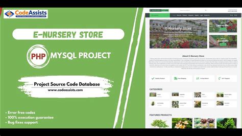 E Nursery Store Php Mysql Bootstrap Responsive Latest Project Youtube