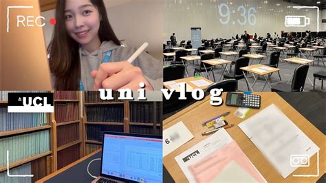 🇬🇧 영국 공대생 시험 기간 밀착vlog Ft입병 투혼🤒 Ucl 대학생 브이로그 시험 당일 시험장 대면 시험 도서관 졸업 논문 온라인 시험 과제 런던