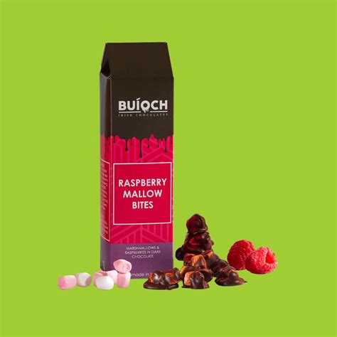Raspberry Mallow Bites Buíoch Irish Chocolates