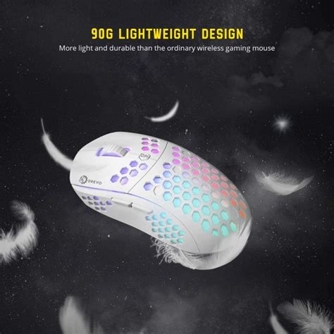 DREVO Falcon Wireless Lightweight Gaming Mouse With Full RGB High Grade PAW Optical Sensor