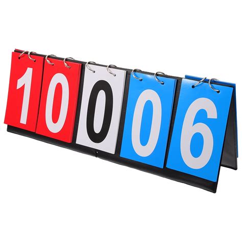 scoreboard scorekeeper with stand scorecard basketball games