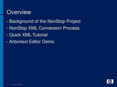 PPT A FrameMaker To XML Conversion Project At HP PowerPoint Presentation ID 383059
