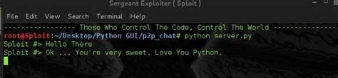 sploit how to build a peer to peer chat application in python gui linux null byte