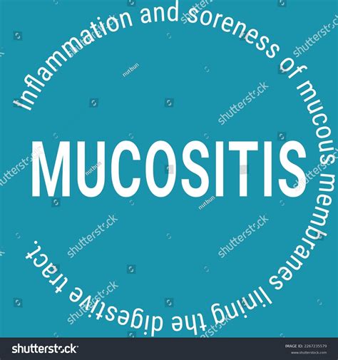 Mucositis Inflammation Ulceration Mucous Membrane Stock Vector Royalty Free 2267235579