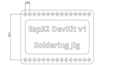 Esp32 Devkit V1 Soldering Jig By Loopodoopo Download Free Stl Model