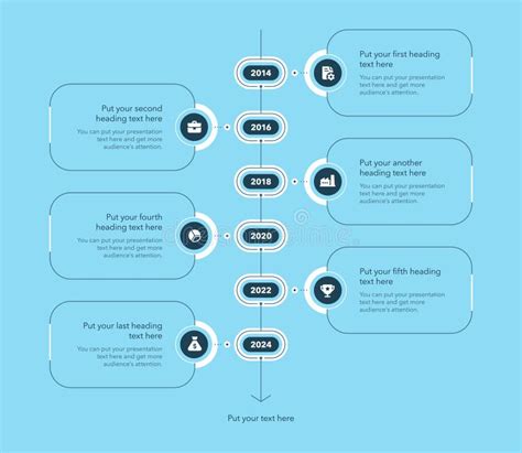 Vertical Timeline Infographics Design Template Vector