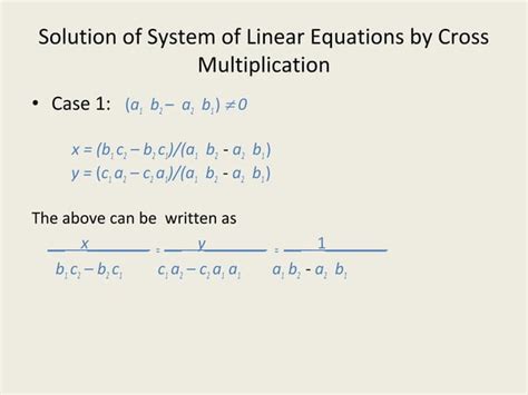 Class X Maths Linear Equations Ppt