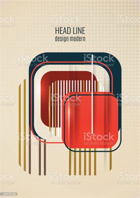 둥근 사각형 선이 겹칩니다 트렌디 한 스타일의 창조적 인 광고 포스터 또는 브로셔를위한 밝은 기하학적 디자인 벡터 0명에 대한