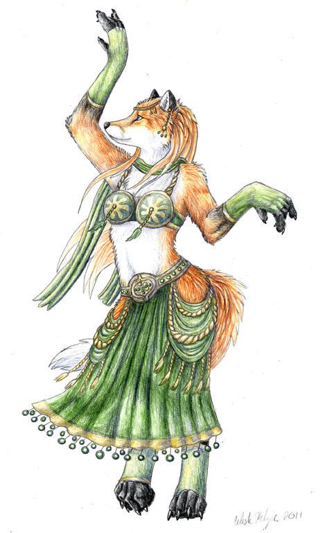 Belly Dancing Vixen Commish By Autumnjaguar On Deviantart